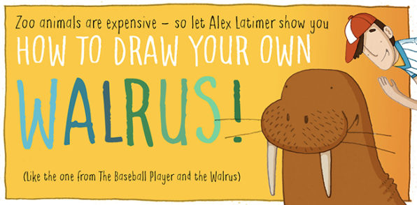 How to Draw the Walrus from The Baseball Player and the Walrus | Brightly