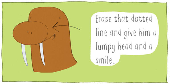 How to Draw the Walrus from The Baseball Player and the Walrus | Brightly