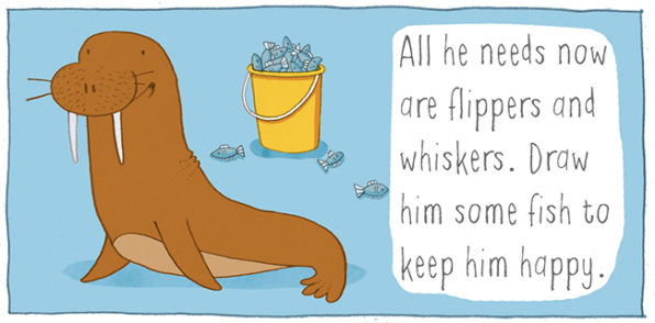 How to Draw the Walrus from The Baseball Player and the Walrus | Brightly