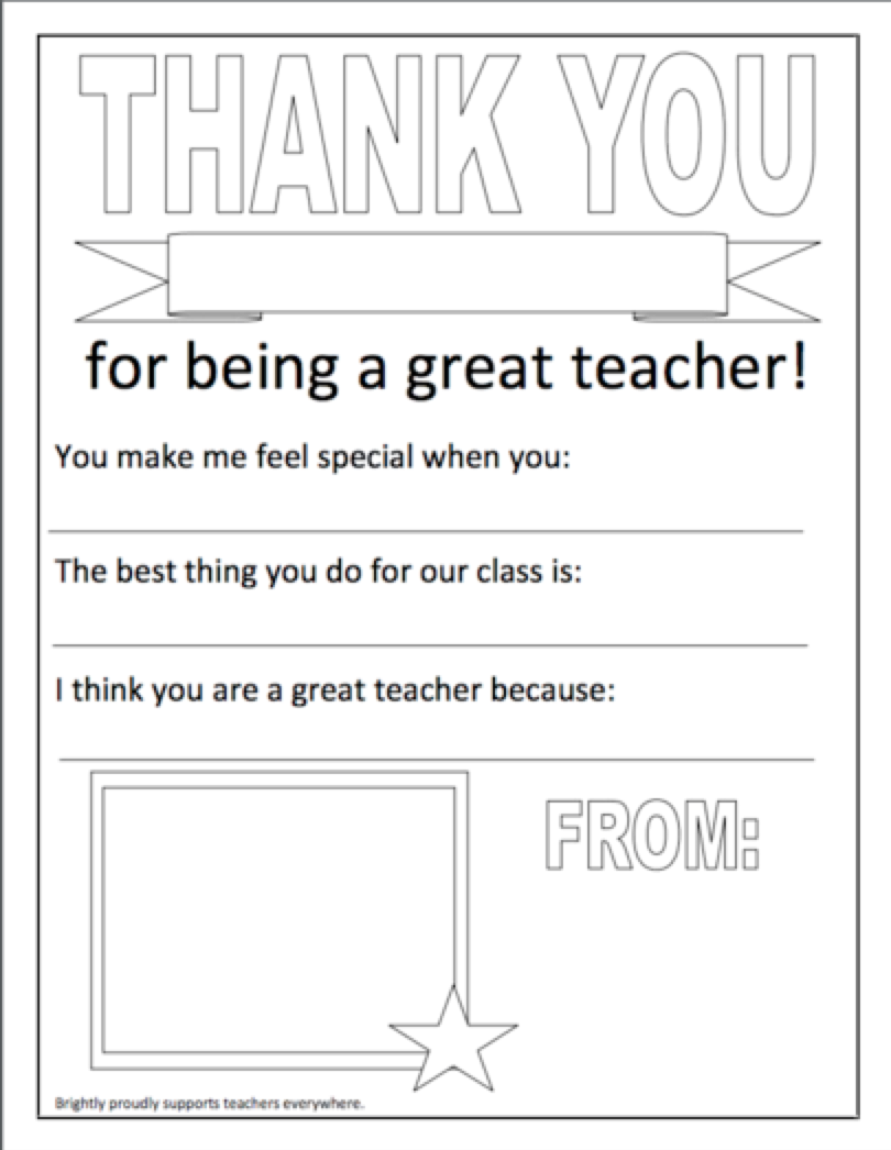 Teacher Appreciation Template Free