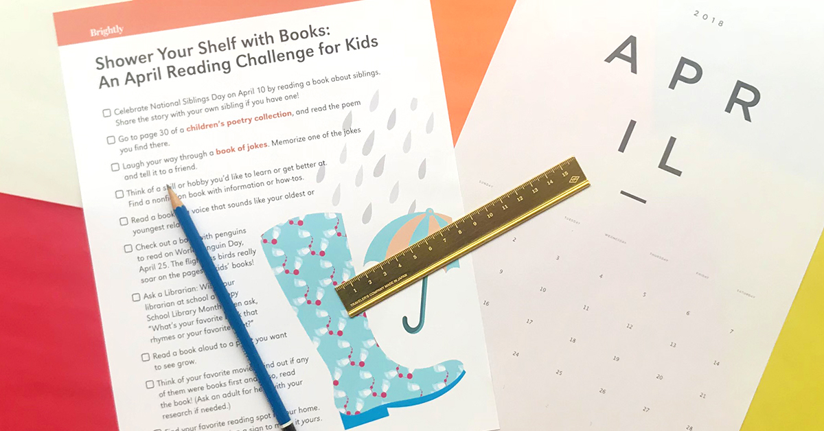 Shower Your Shelf with Books: An April Reading Challenge for Kids ...