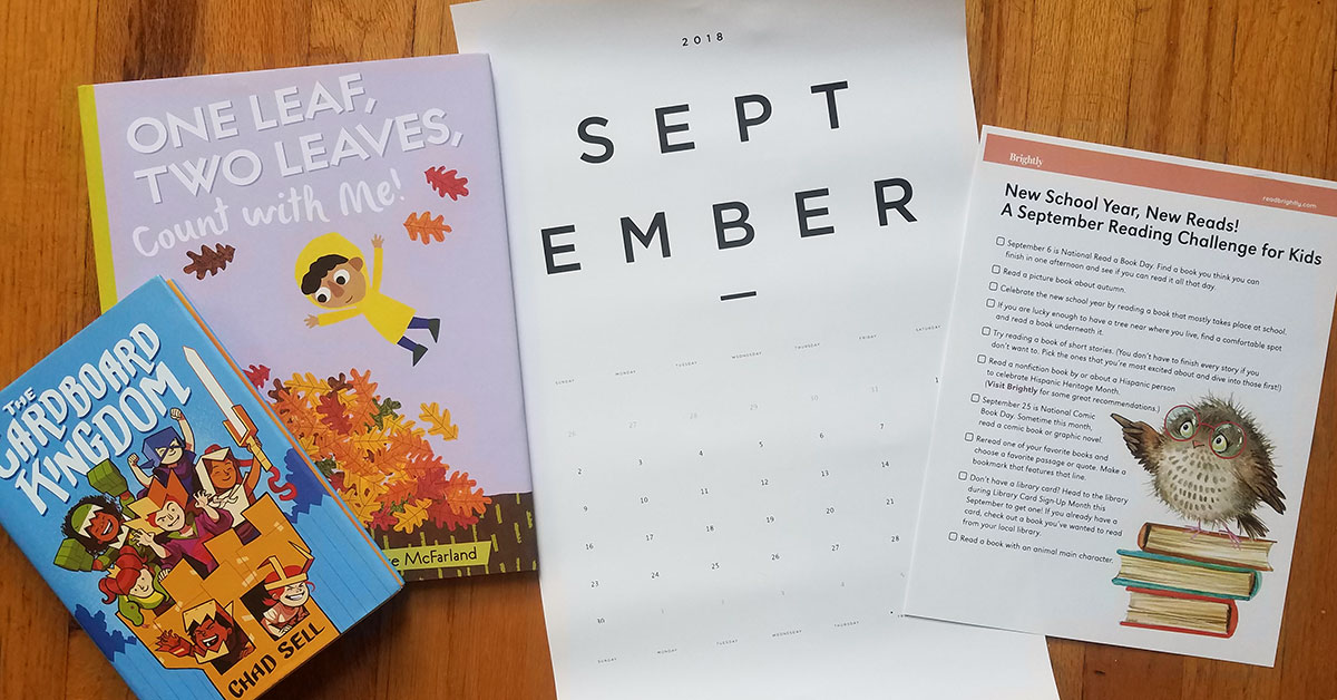 Brightly's Reading Challenge for Kids: September 2019