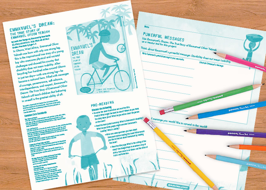 A Printable Educator’s Guide to Emmanuel’s Dream | Brightly