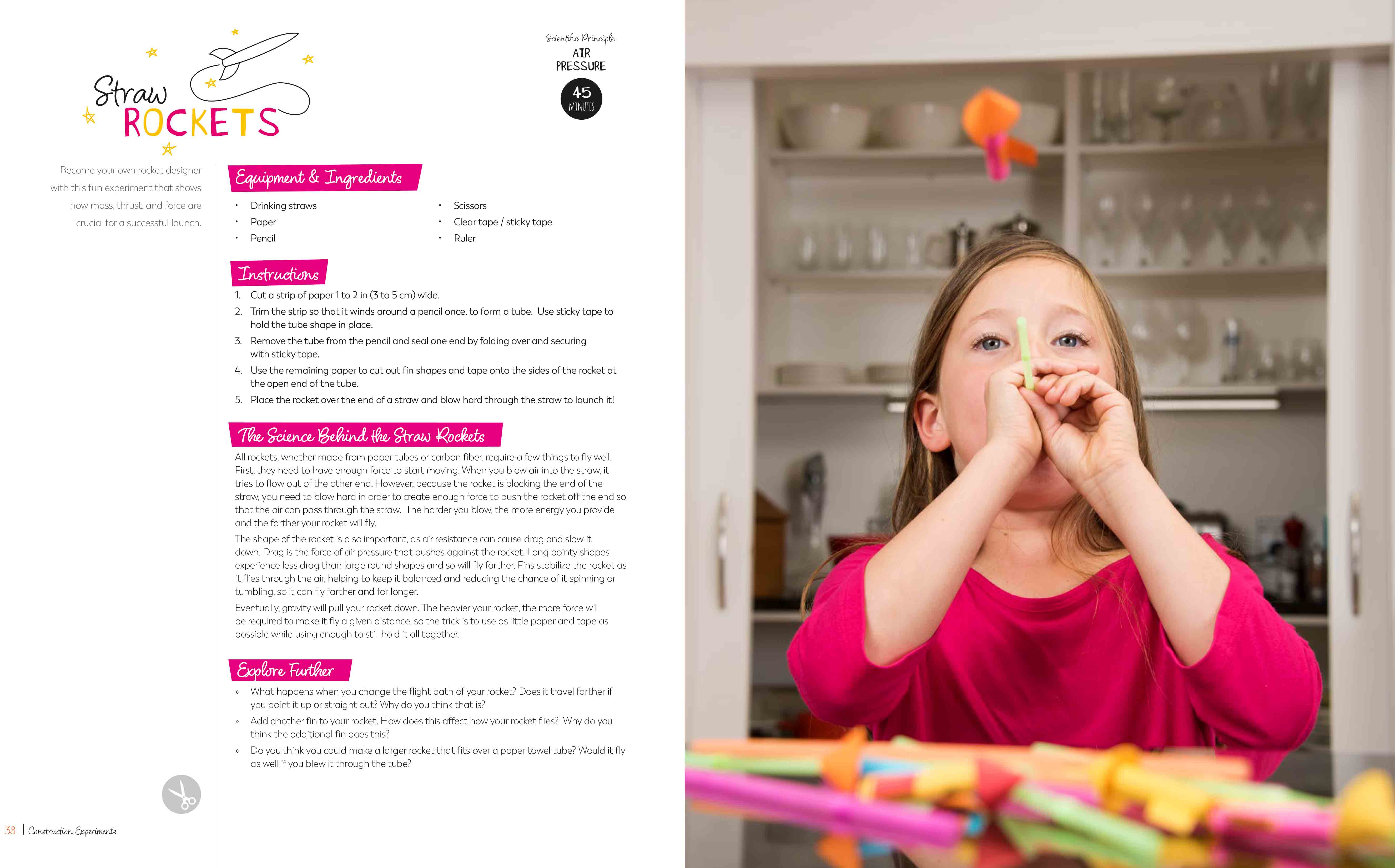 Kitchen Cabinet Science Projects Build Your Own Straw Rockets 